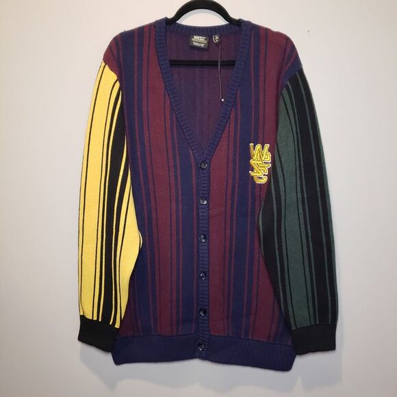 Wesc | Sweaters | New Wesc Mens M Cardigan Sweater Striped Leon ...